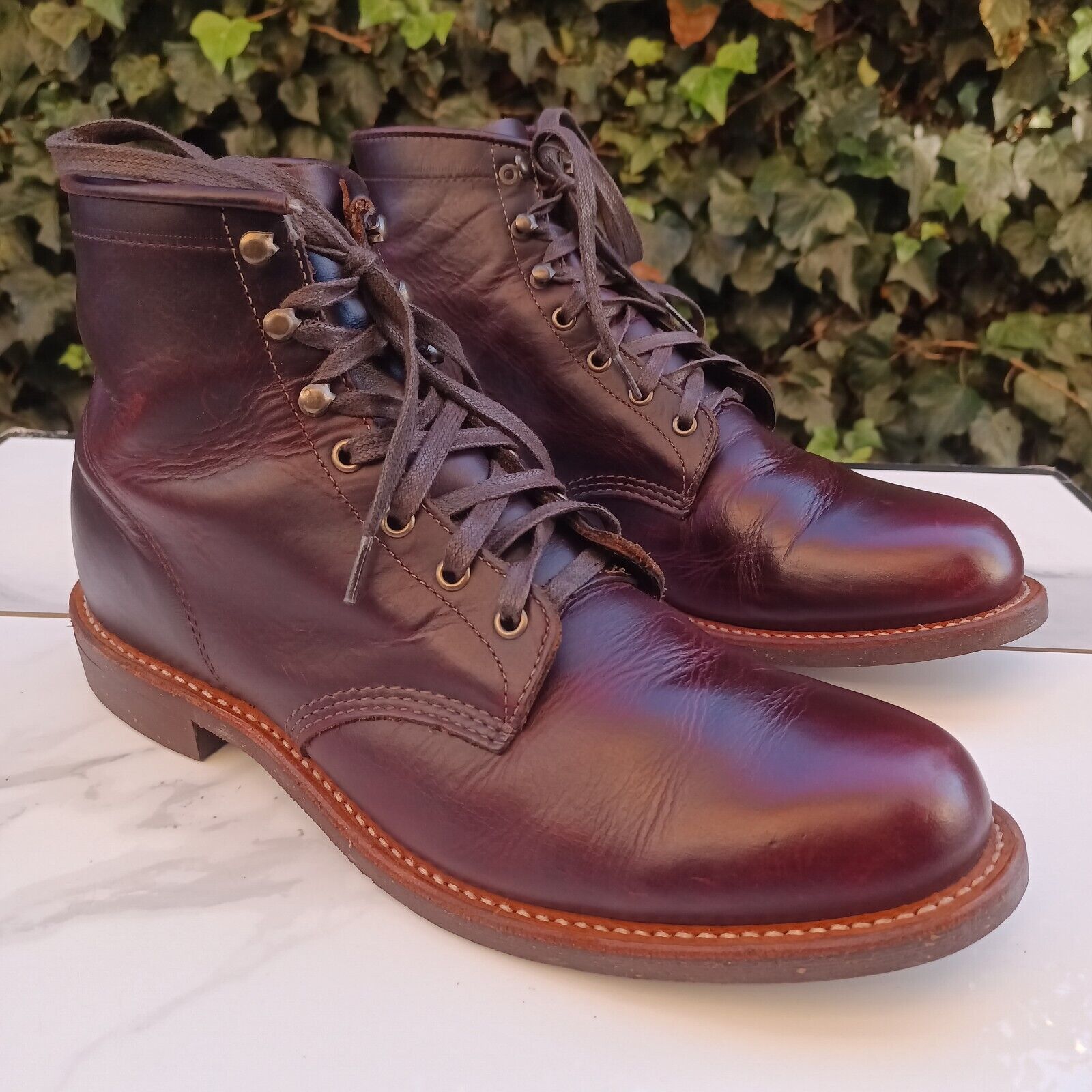 Aldo Aldo Guietta 6" Oxblood Soft Toe Work Boots Men's Size 13 Burgundy ...