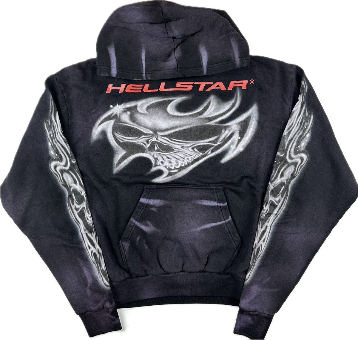 HELLSTAR Hellstar Airbrushed Skull Hoodie | Grailed