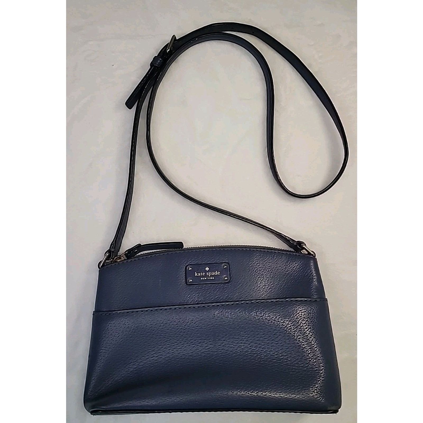 Kate Spade Kate Spade Grove Street Millie Bag • Blue Leather Crossbody ...