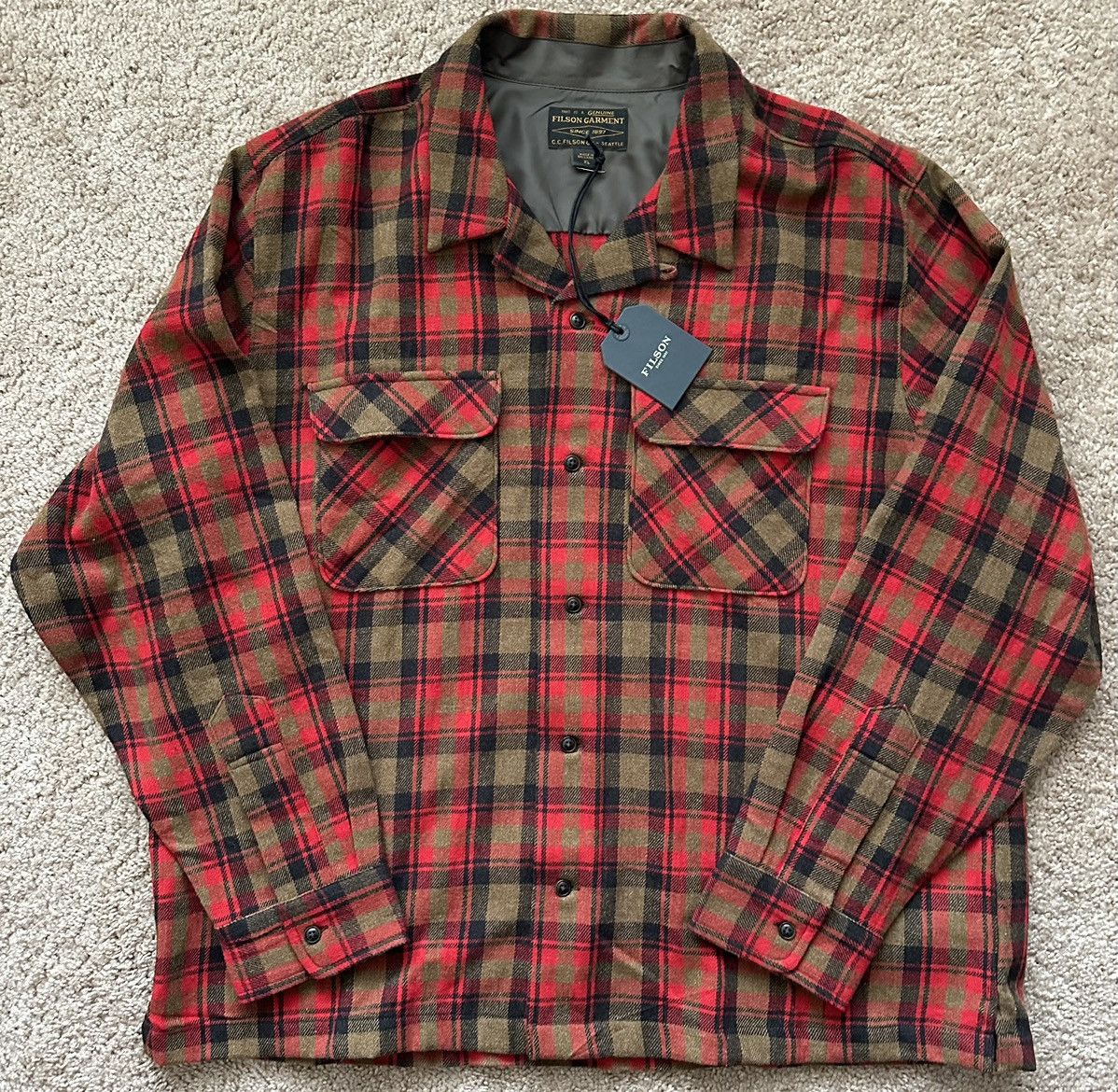 Filson Filson Buckner Wool Camp Shirt XL | Grailed