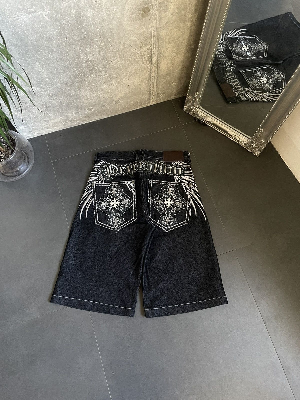 Affliction × Christian Audigier Crazy Vintage Y2K Imperious Embroidered ...