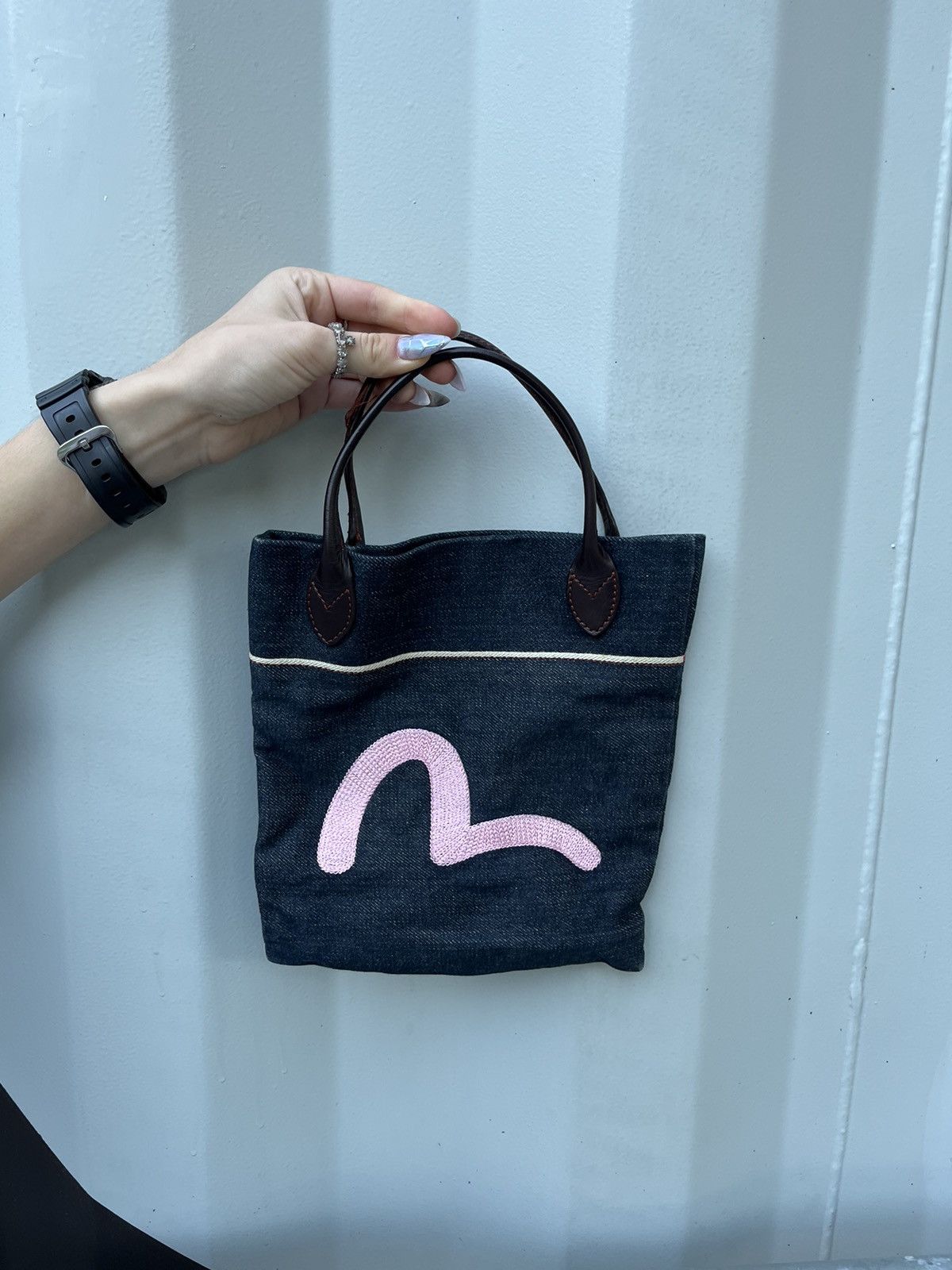 Evisu × Japanese Brand × Vintage Evisu denim mini bag | Grailed