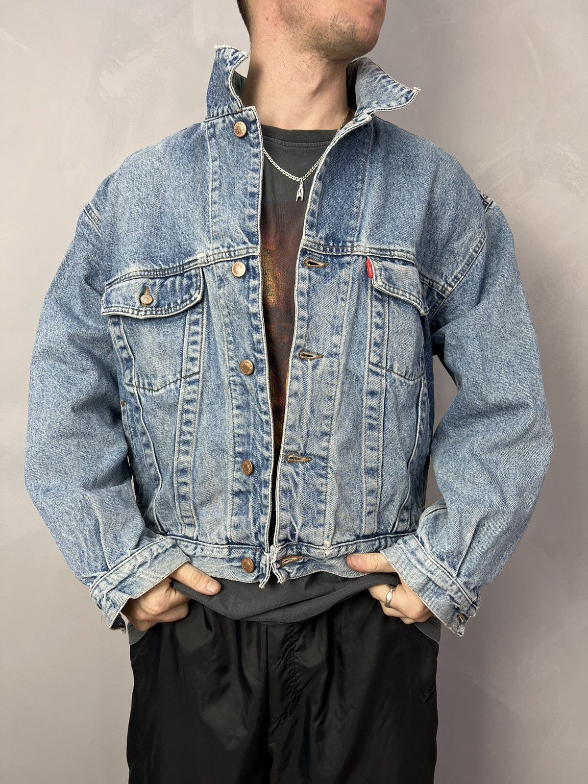 Denim Jacket × Diesel × Vintage 1990's Vintage Diesel Boxy Washed Denim ...
