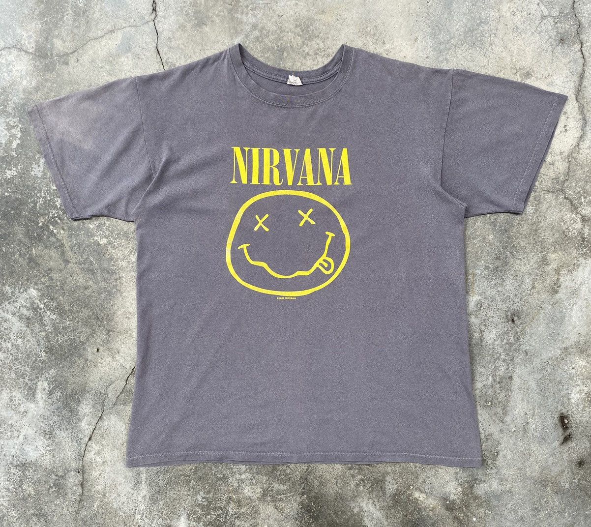 Nirvana OG 1992🔥Vintage Nirvana Smiley Face Band Tees | Grailed