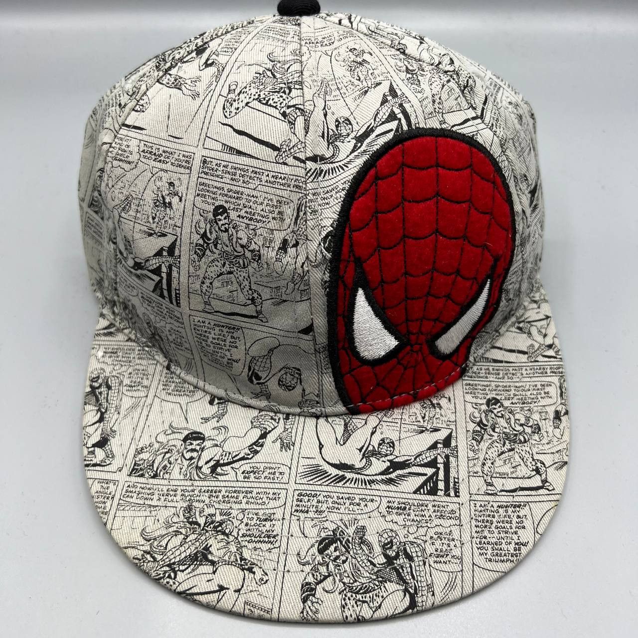 Marvel Comics Marvel Spiderman Hat Comic Strip Print Strap back Cap Men ...