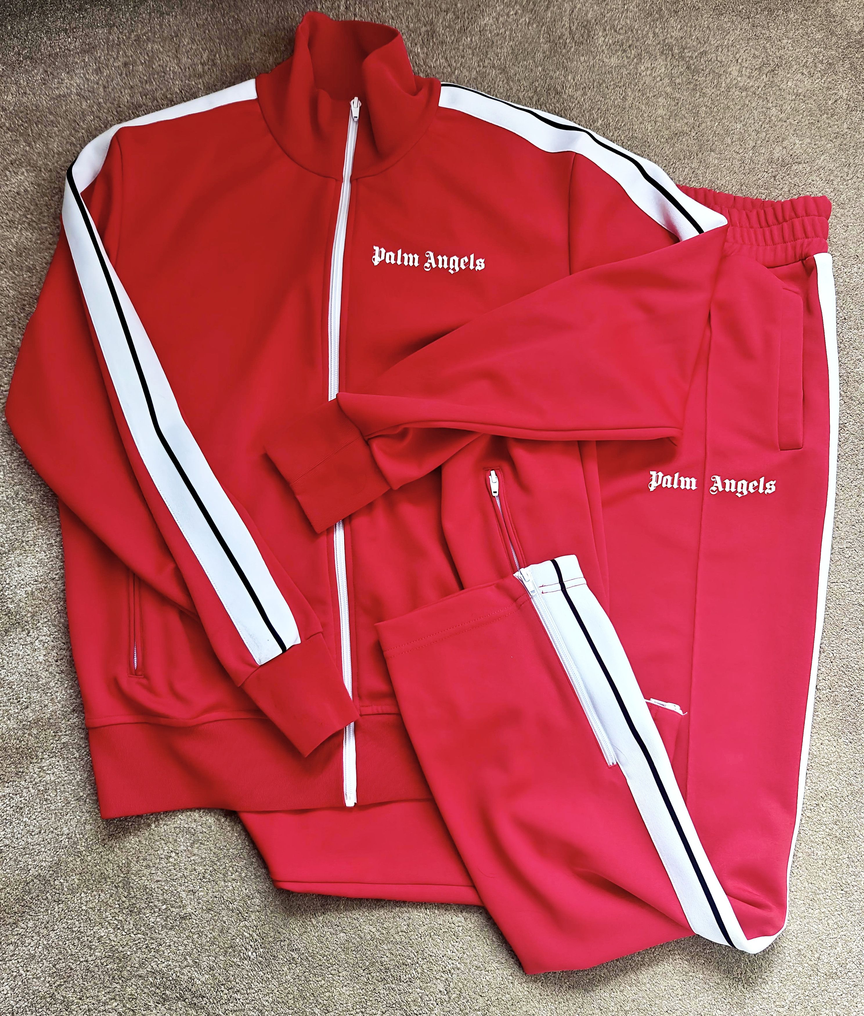 Palm Angels Palm Angels Red Tracksuit | Grailed