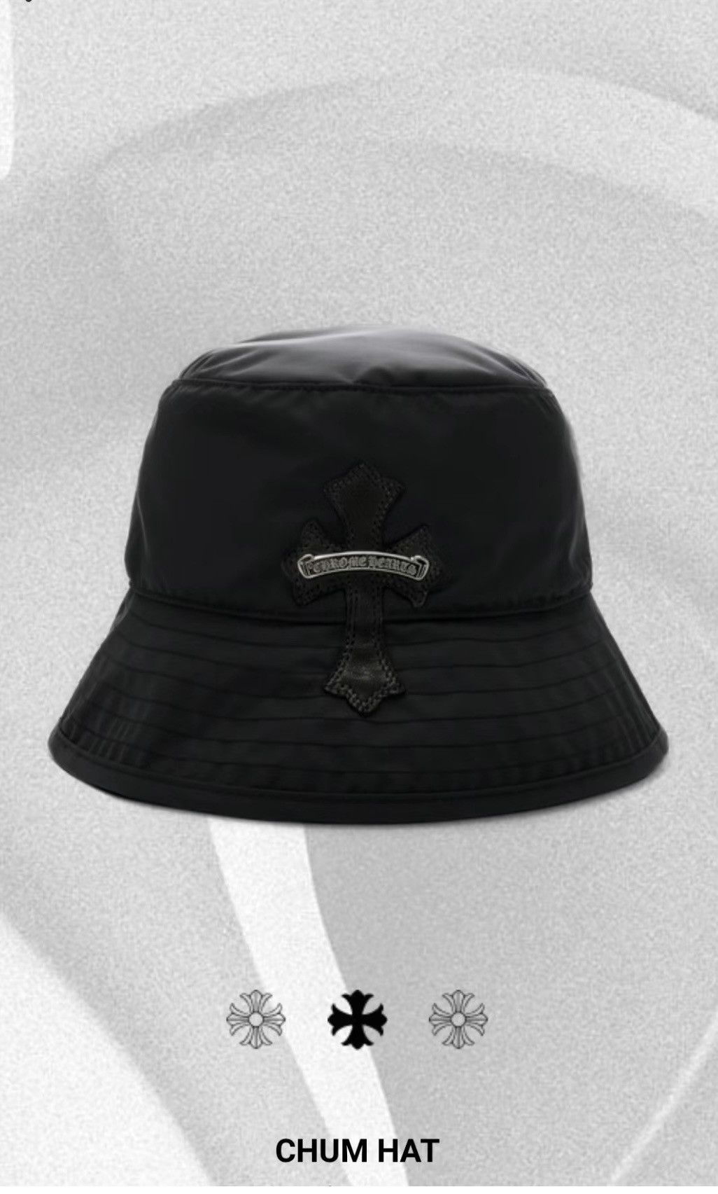 Chrome Hearts Chrome heart Chum Bucket Hat with patch | Grailed