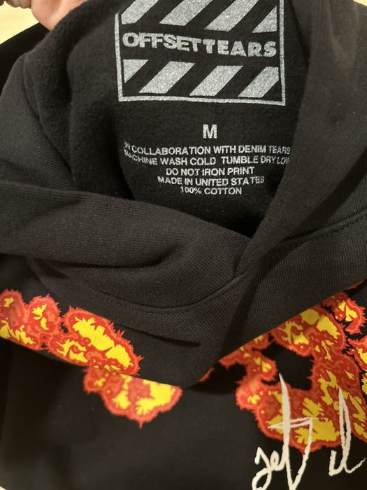 DENIM TEARS authentic denim tear offset hoodie | Grailed