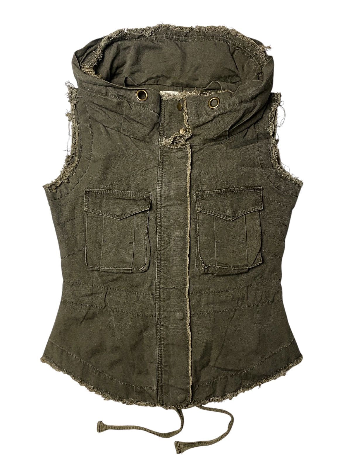 If Six Was Nine 2000's Natural Vintage GOA Bono Laced Vest | Grailed