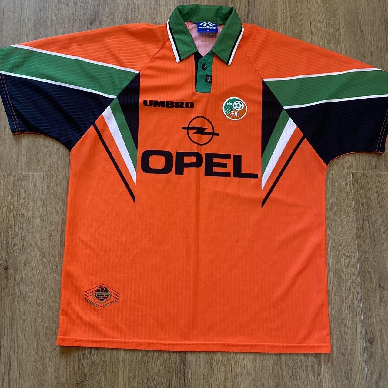 Umbro 1996-97 Ireland Umbro Away Opel Football Shirt Rare | Grailed