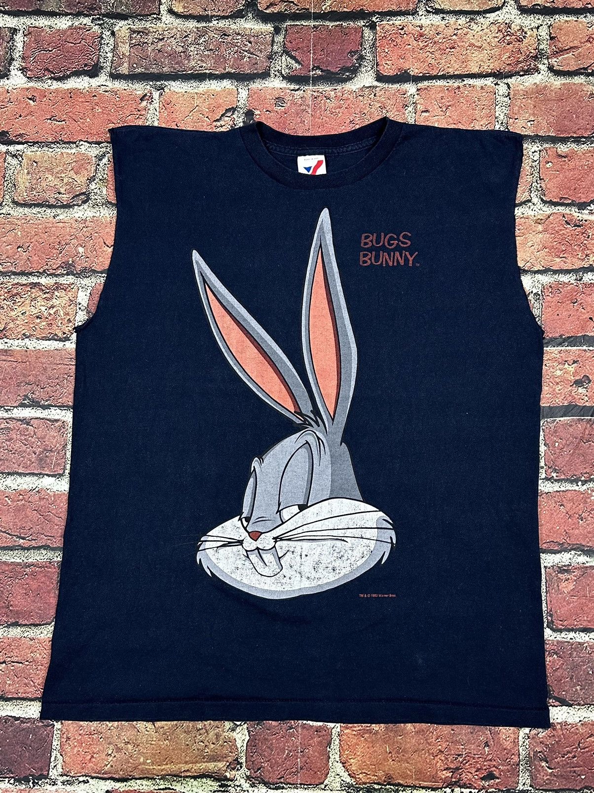 Vintage Vintage 90s Bugs Bunny Big Face Looney Tunes Single Stitch ...