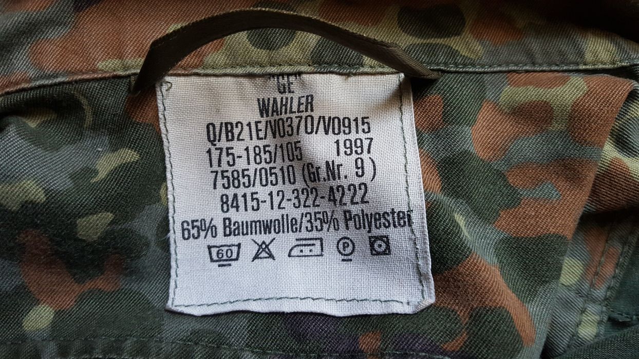 Military Vintage 90s German Army Flecktarn Shirt | Grailed