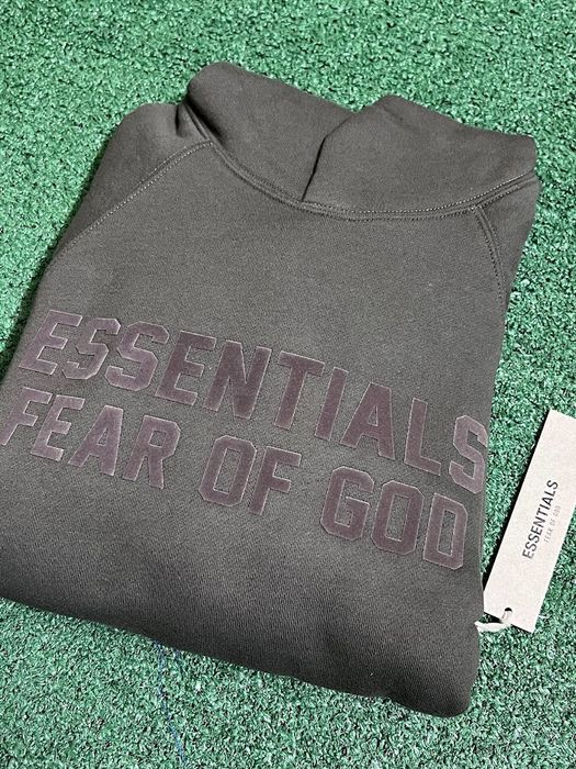 Essentials Essentials Off-Black Hoodie | Grailed