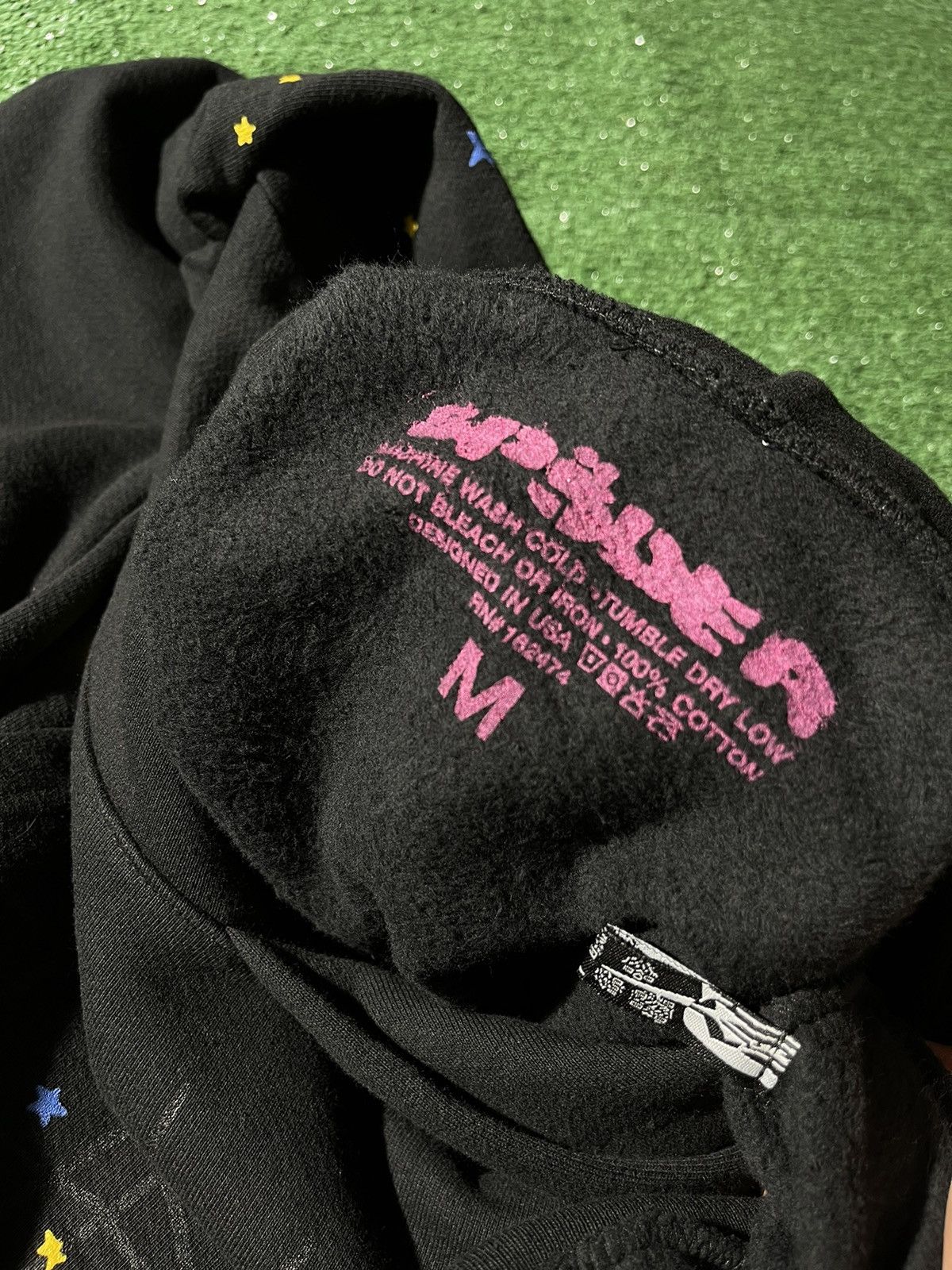 Sp5der × Young Thug Sp5der X Young Thug Black P*nk Hoodie 100% ...