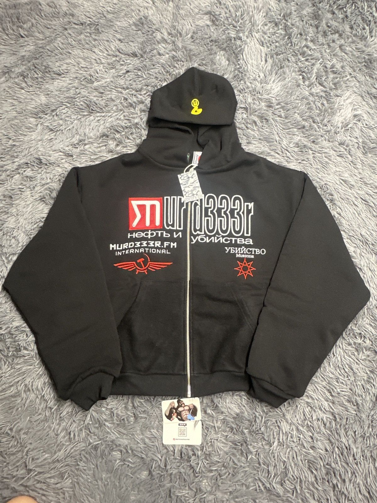 Streetwear × murd333r.fm MURD333R.FM X Greedy Unit COMPLEXCON Hoodie ...