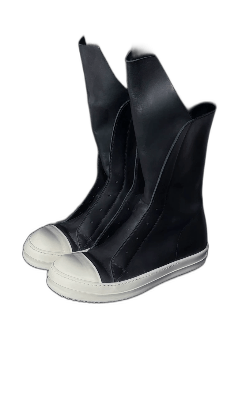 Rick Owens Rick Owens Ro Main Line Leather Long Tongue Chuck Taylor ...