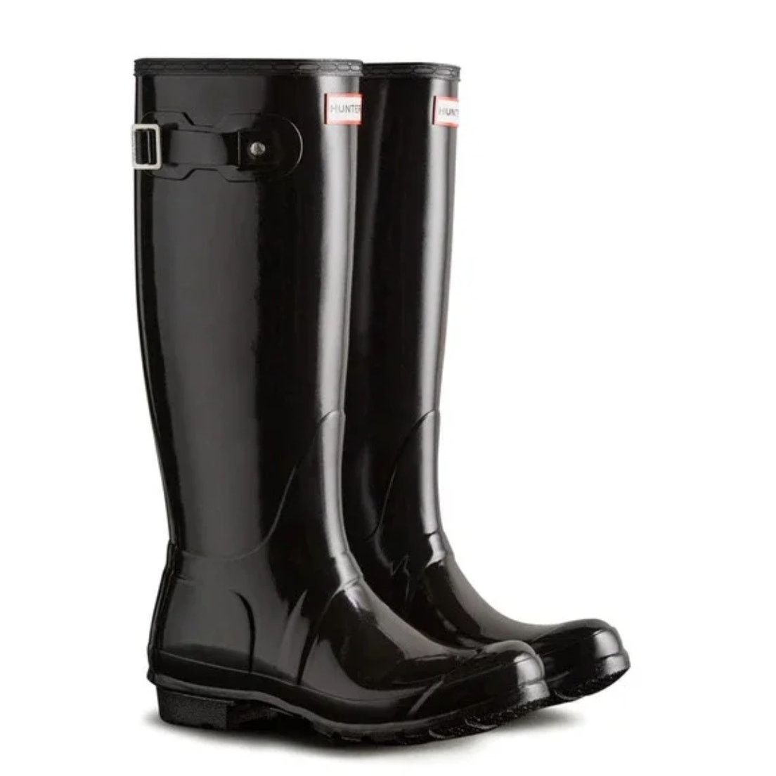 Hunter Hunter Black Original Tall Gloss Waterproof Rain Boots | Grailed