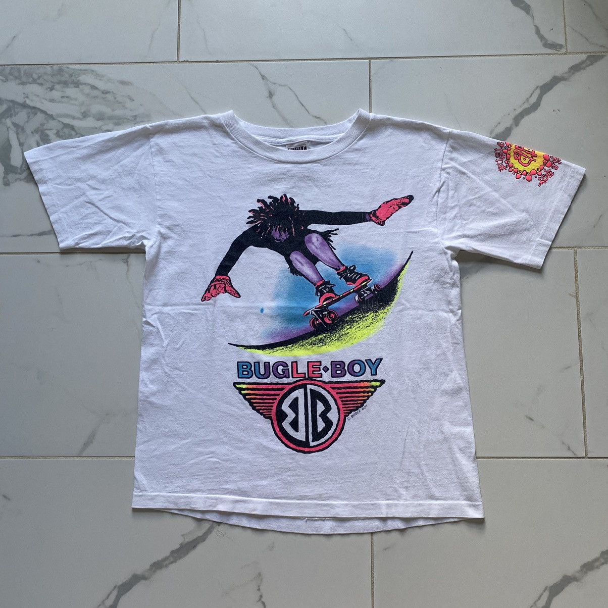 Bugle Boy × Vintage Vintage 1990s 90s Bugle Boy Skateboarding T Shirt ...