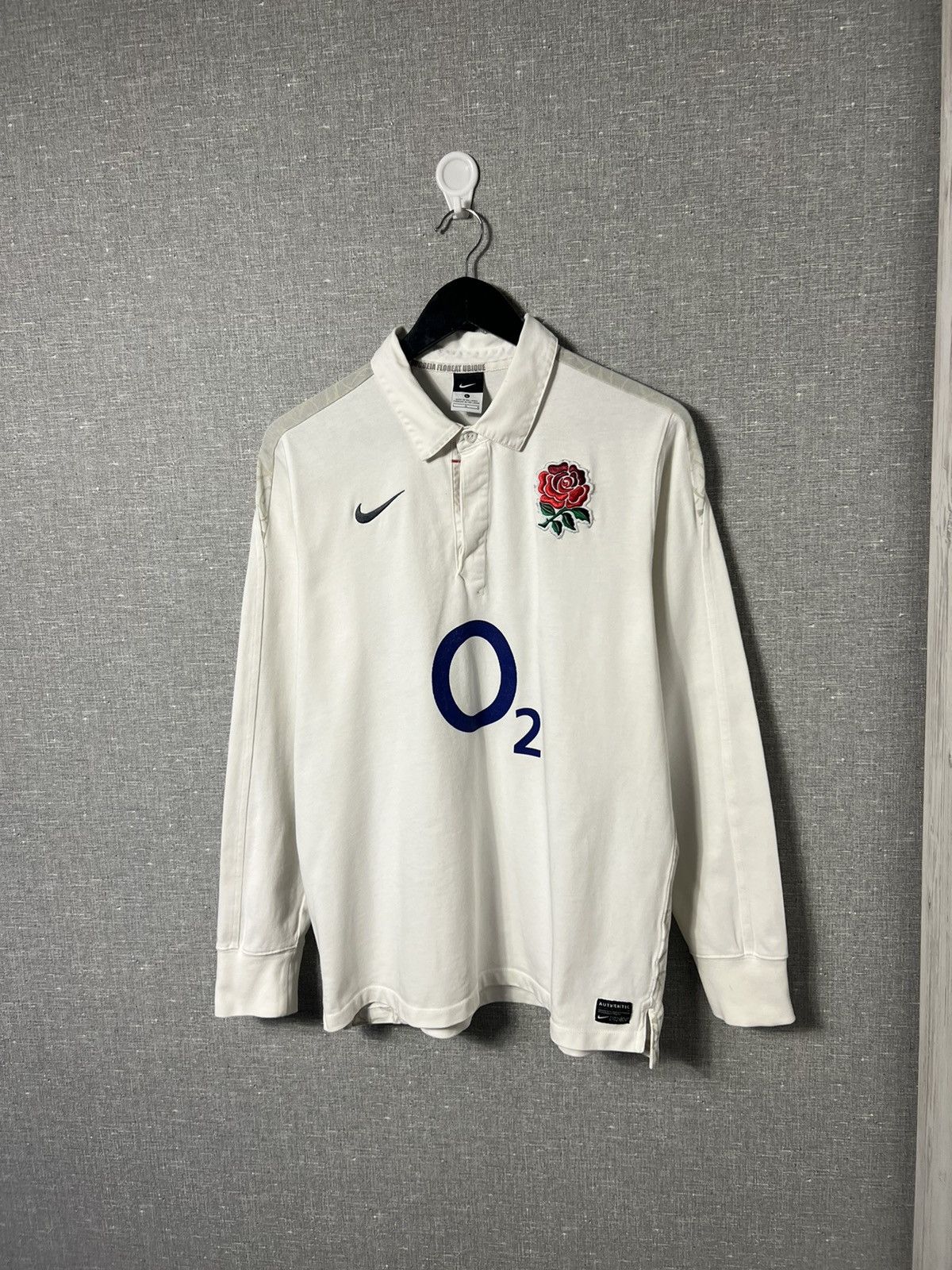 Nike Vintage Nike O2 England Long Sleeve Rugby Jersey Polo Shirt | Grailed