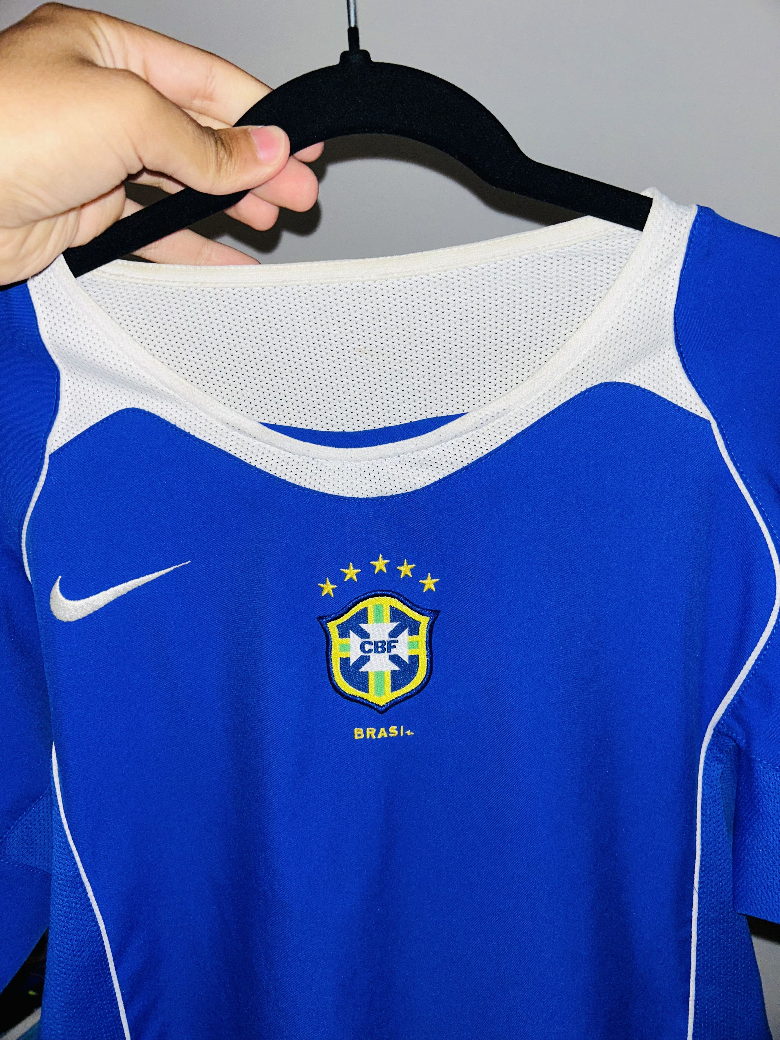 Nike × Soccer Jersey × Vintage Brazil 2004 away jersey | Grailed
