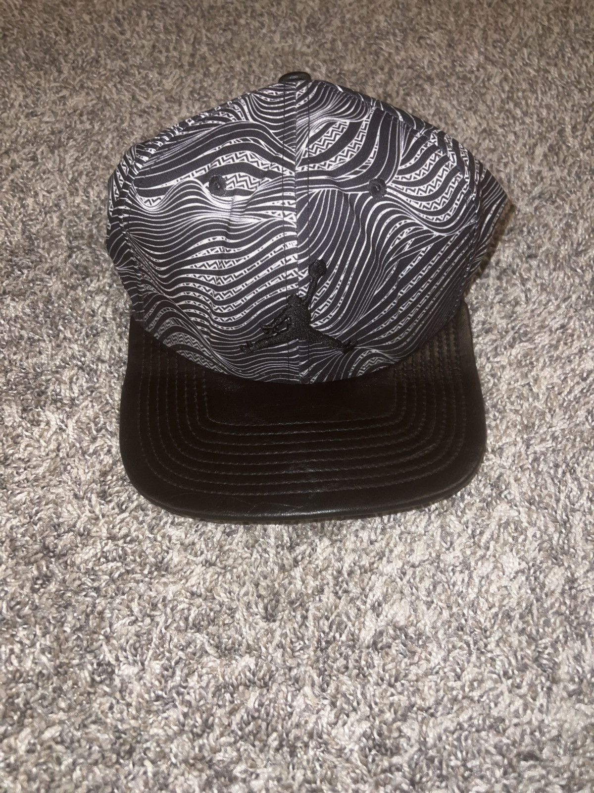 Jordan Brand × Streetwear Jordan Jumpman Logo Zebra Pattern Snapback ...