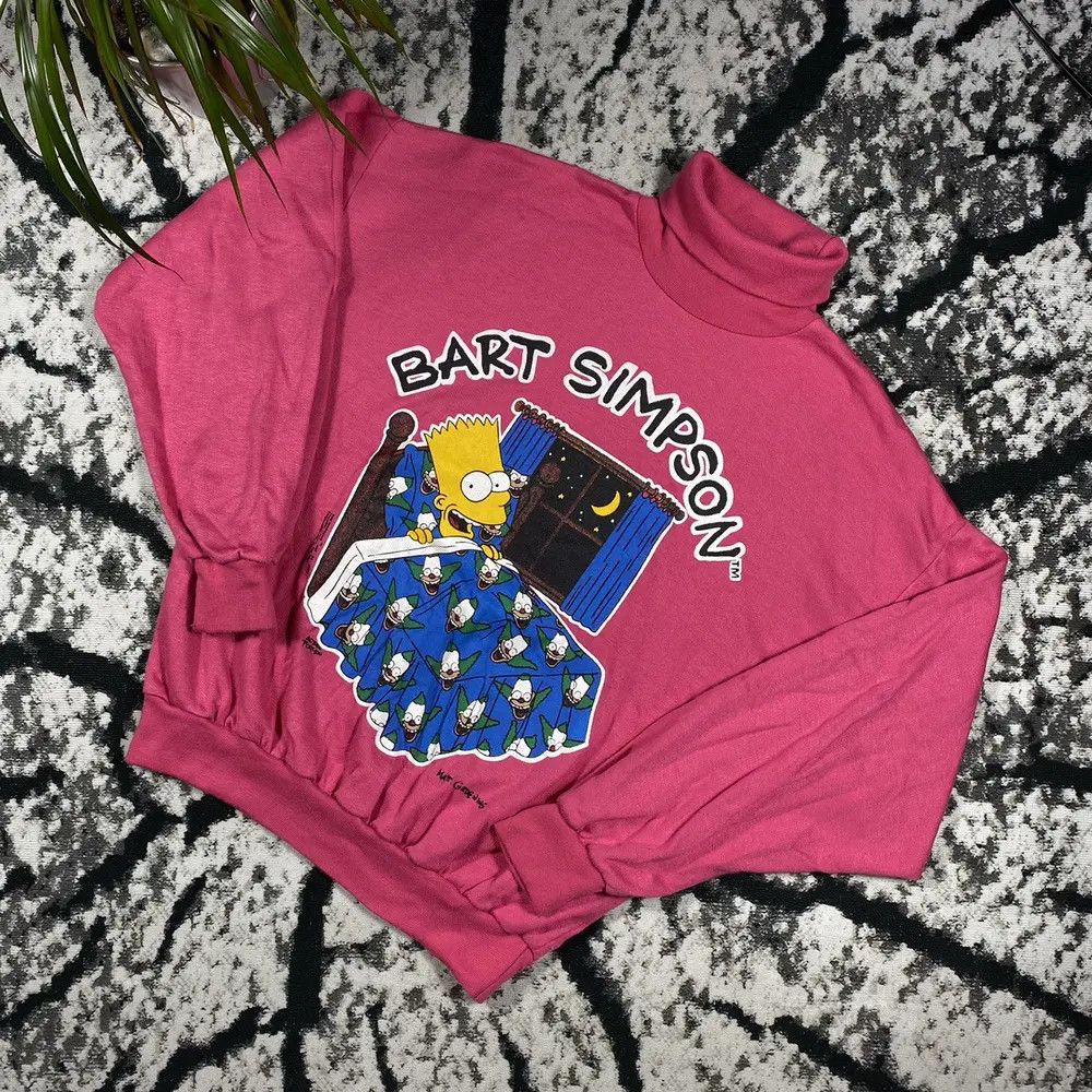 Vintage VINTAGE 90s THE SIMPSONS 1991 TURTLENECK GOLF SWEATSHIRT | Grailed