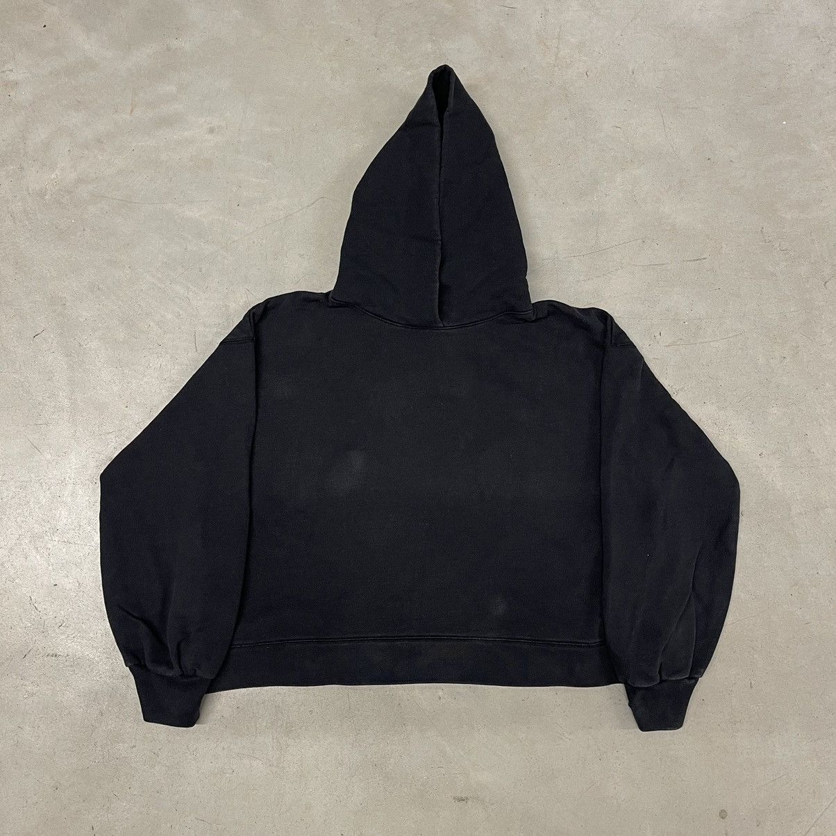 Streetwear × Uniqlo × Vintage UNIQLO CROPPED BOXY BLACK HOODIE | Grailed