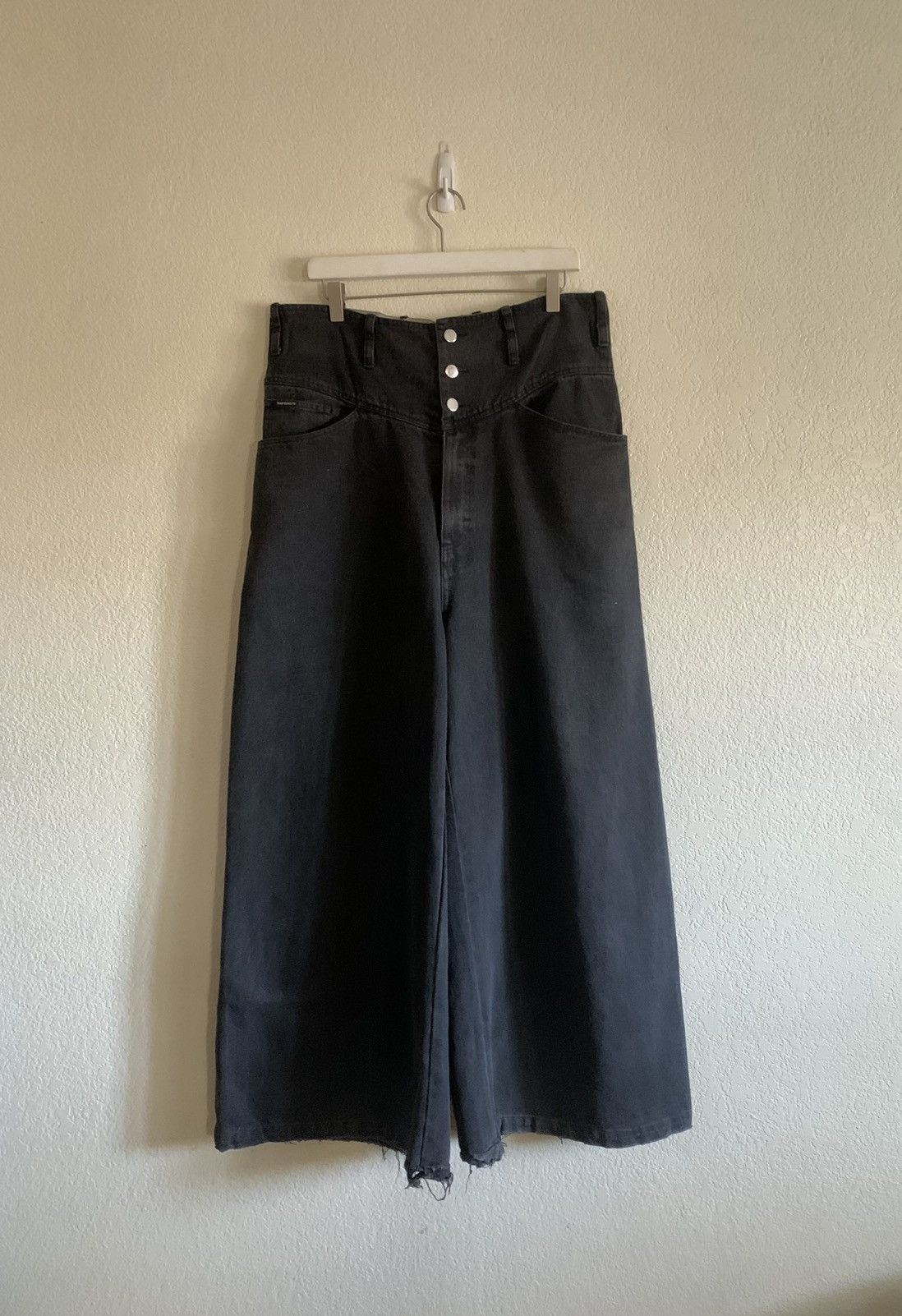 Raf Simons Raf Simons Redux SS20 AO1-306 Wide Denim “AW2004 Waves”Pants ...