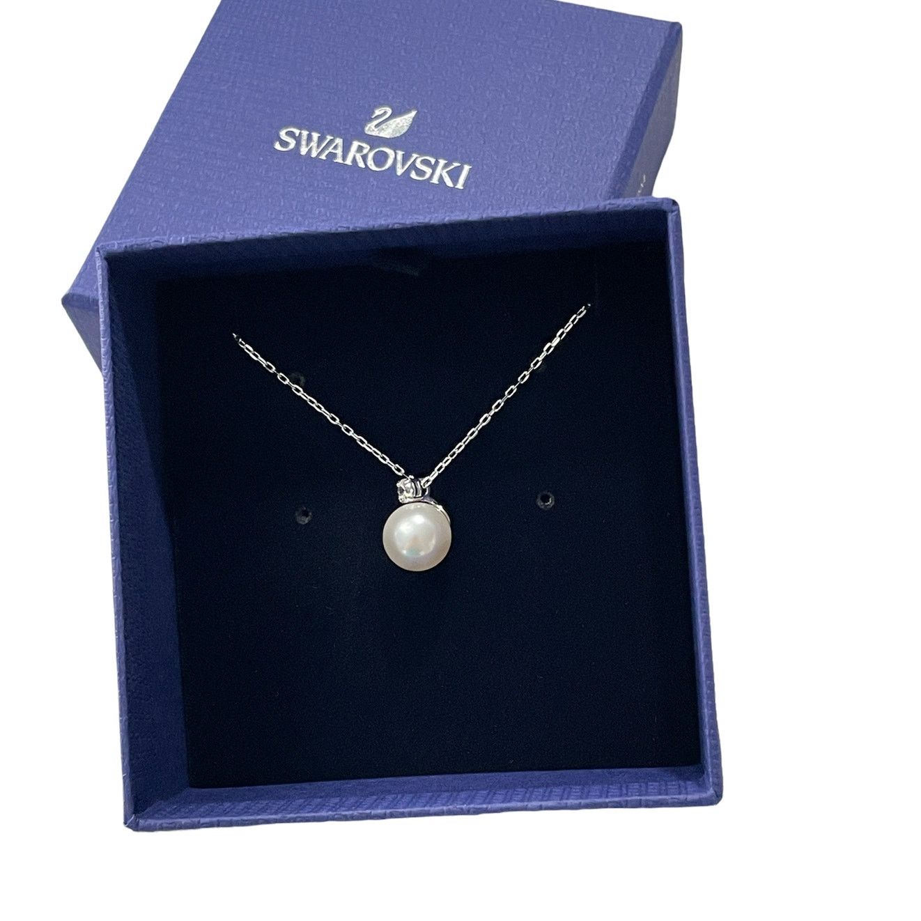 Swarovski Swarovski Treasure Pearl Necklace White Rhodium plated New Grailed