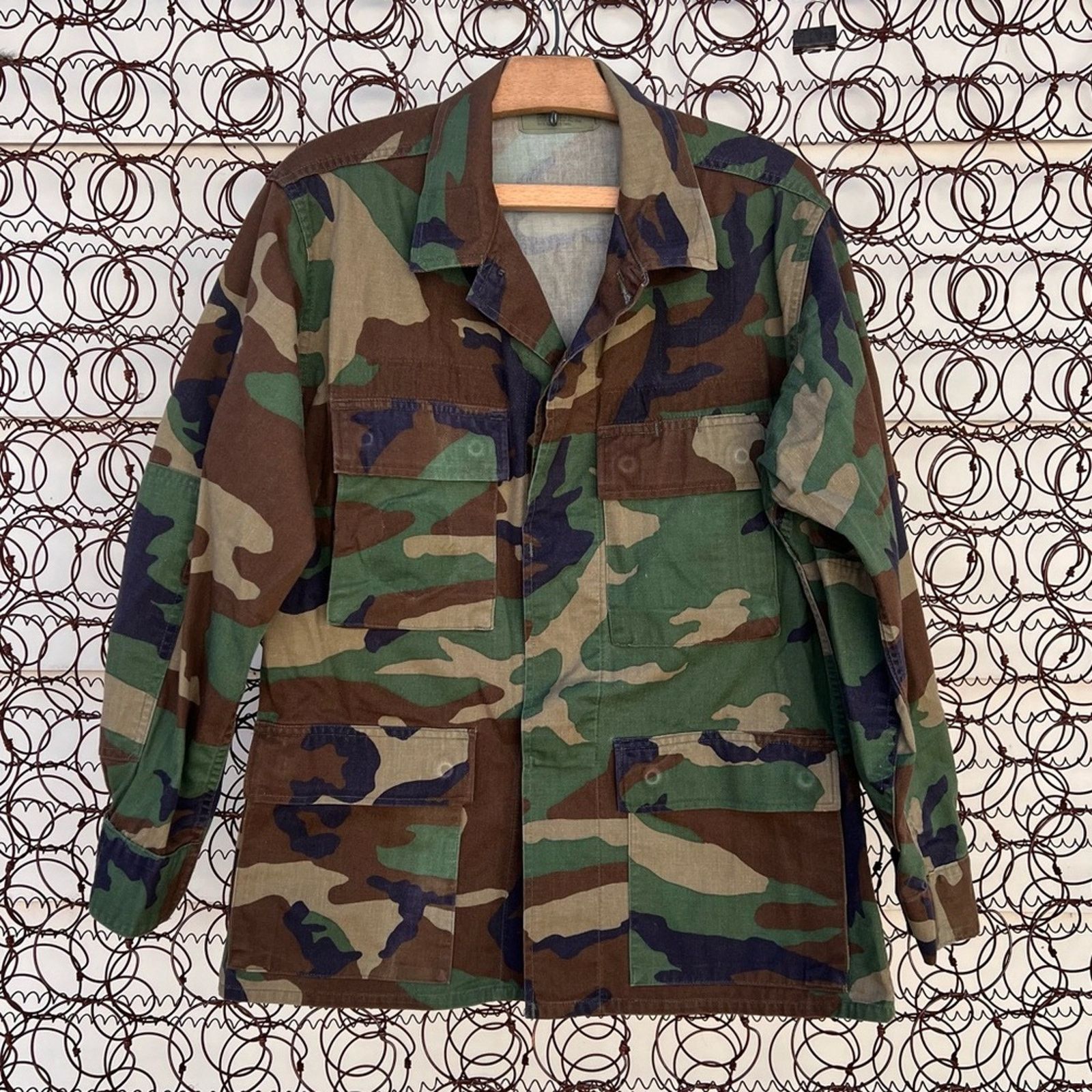Vintage Vintage 80s 90s US Army Camo BDU 4-Pocket Jacket coat | Grailed
