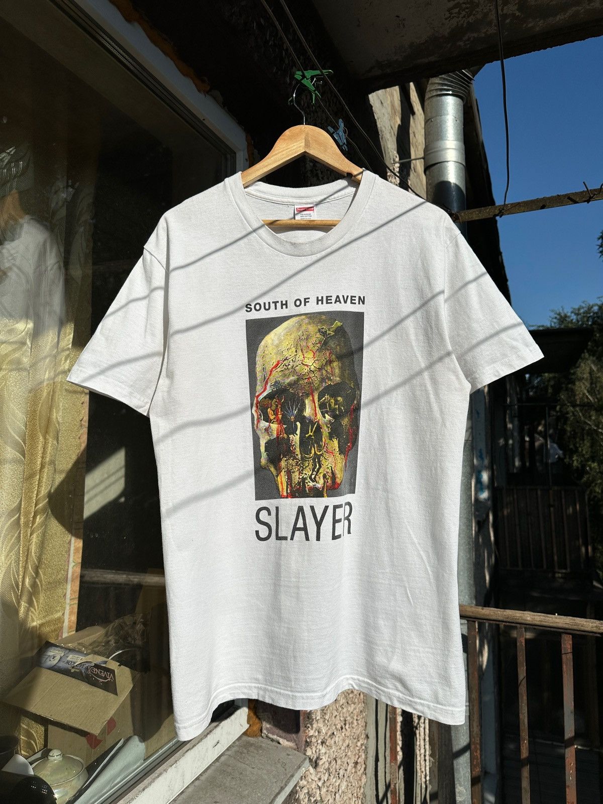 Band Tees × Slayer × Supreme Supreme x Slayer White T-Shirt | Grailed