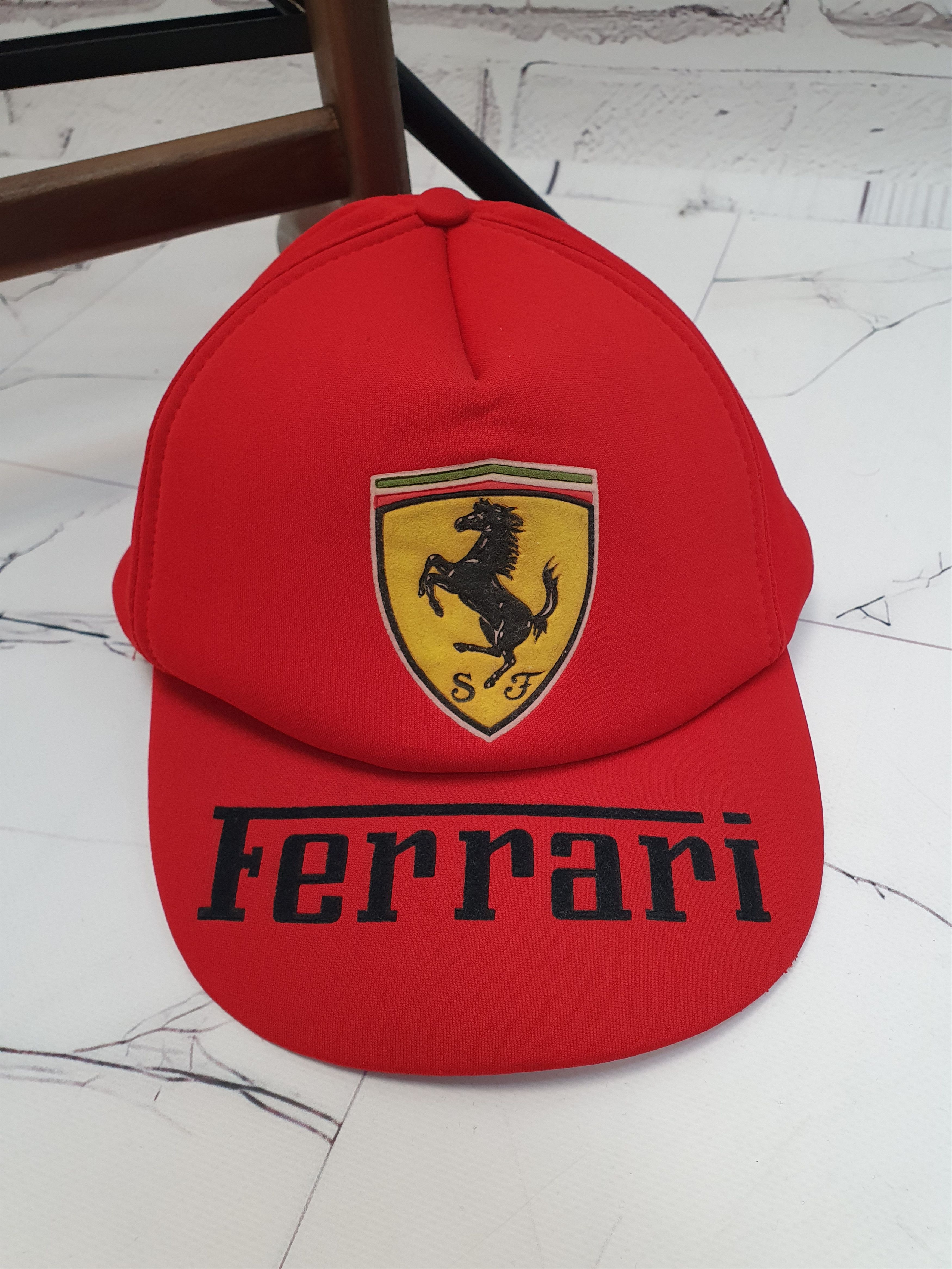 Ferrari × Formula 1 × Racing Vintage 80's Ferrari F-1 Racing Cap | Grailed