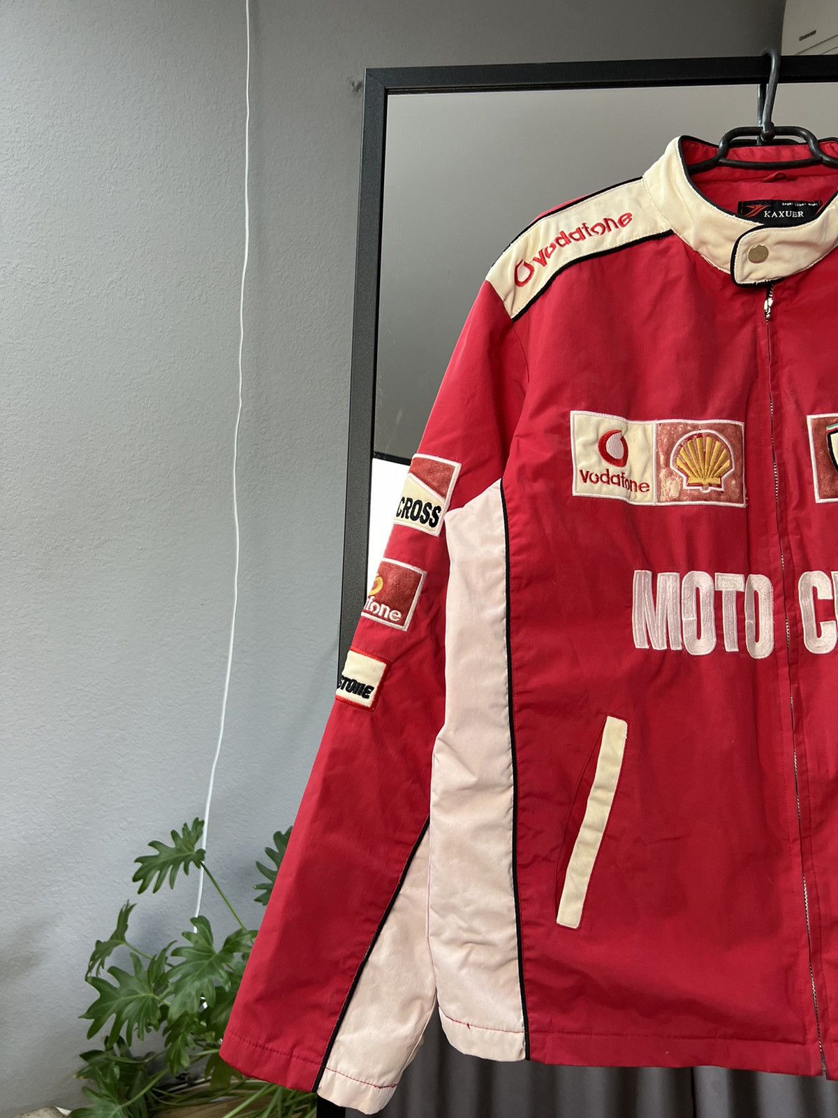 NASCAR Vintage Ferrari Vodafone jacket bomber Red Bull F1 Racing | Grailed