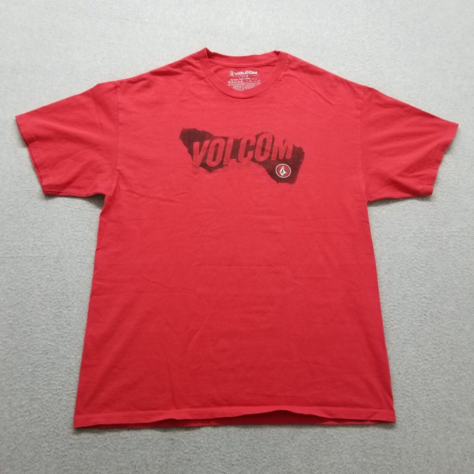 Volcom Volcom Shirt Men Large Crew Neck Spell Out Logo Cotton | Grailed