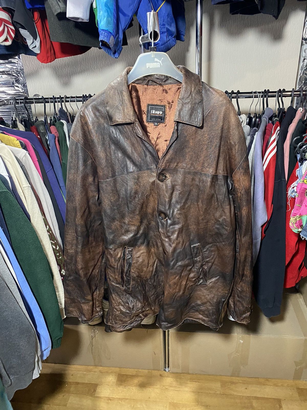 Avant Garde × Eddie Bauer × Leather Jacket Eddie Bauer Brown Leather ...