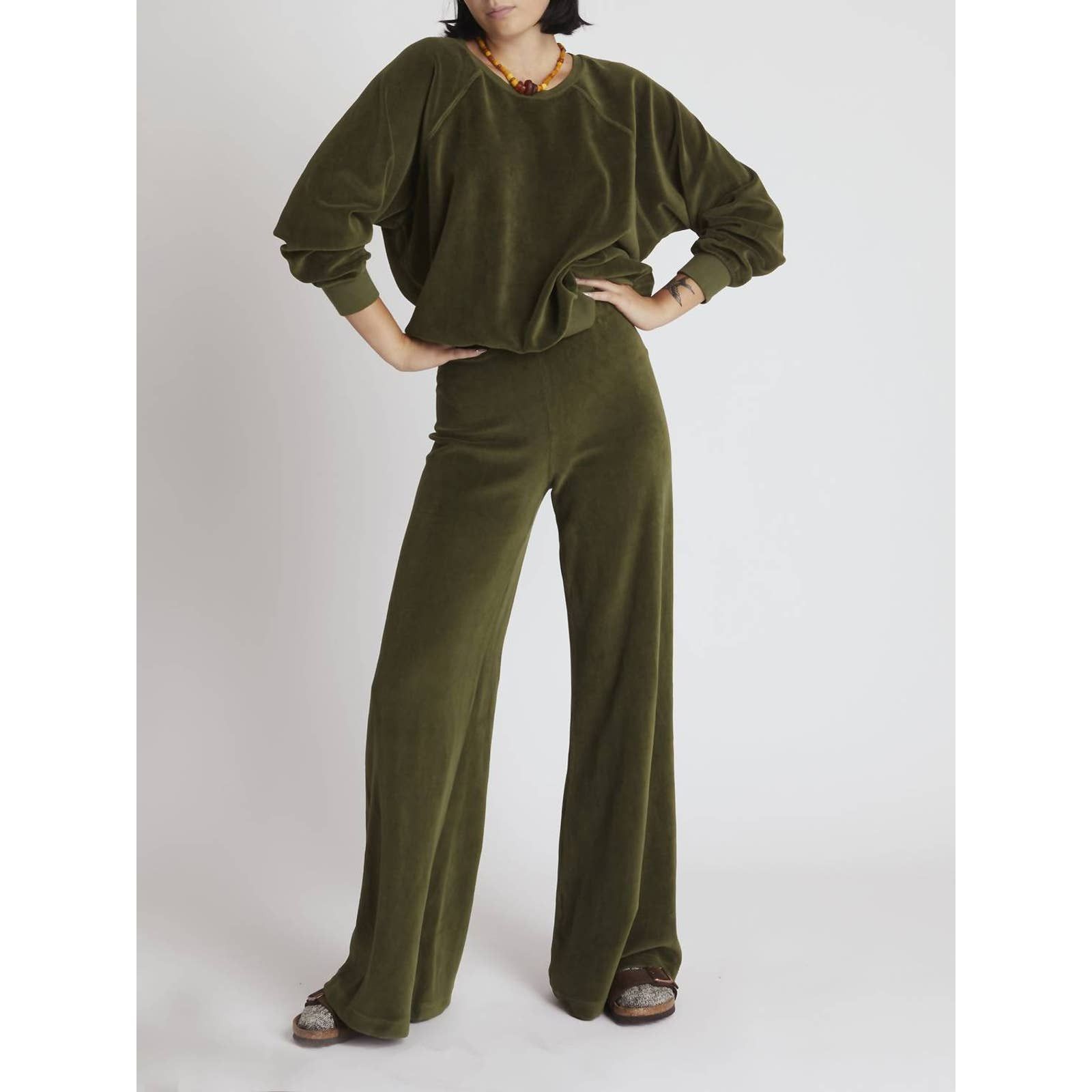 Suzie Kondi The Velour Zephyra Flare Pants In Dunmore | Grailed