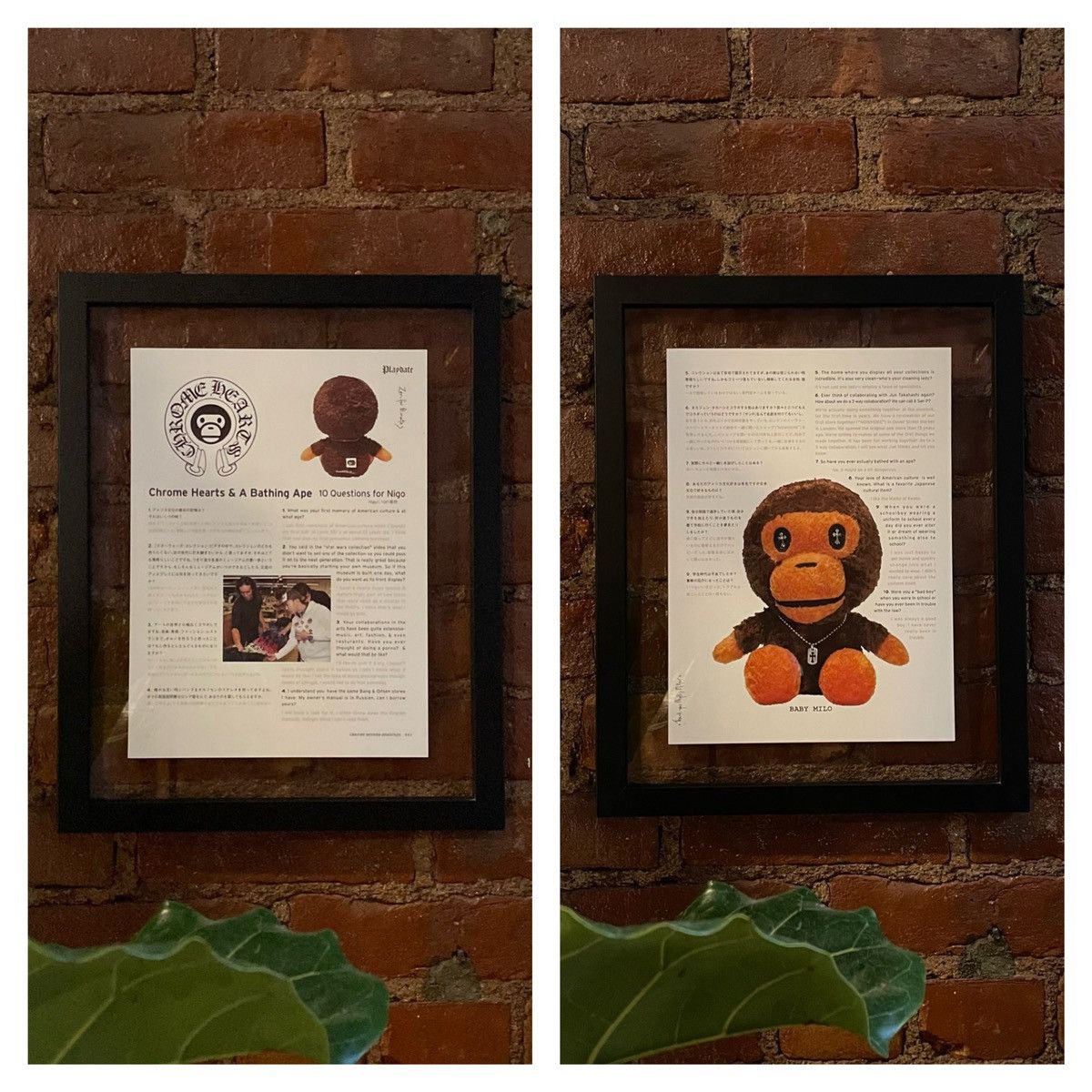 Bape Set of 2 - Chrome Hearts Interview w/ Nigo Posters | Grailed