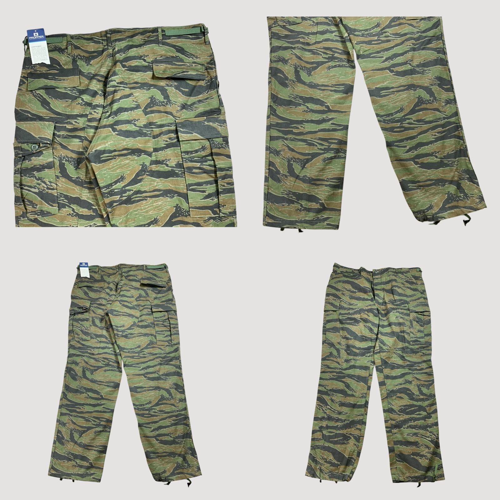 Propper Vintage Propper Pants Men XL Multicolor Tiger Stripe Camo Cargo ...