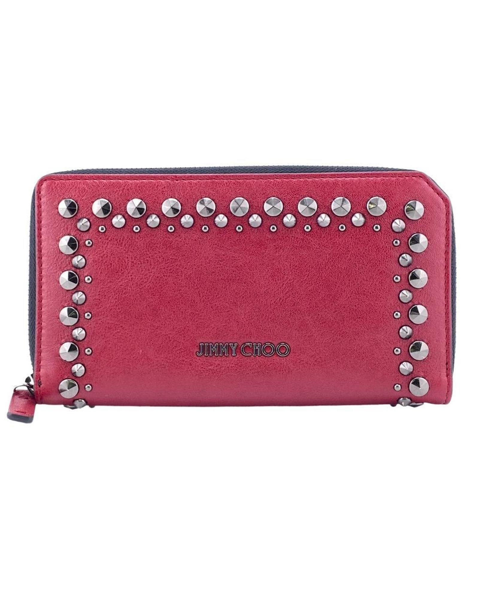 Jimmy Choo Red Leather Bifold Wallet by Luxury Designer | Grailed