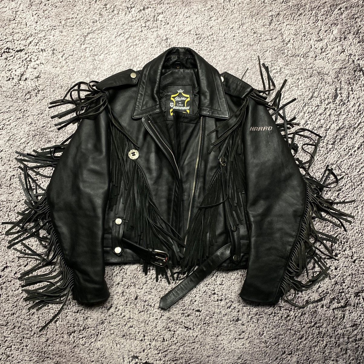 Japanese Brand × Leather Jacket × Vintage Vintage cowboy opium leather ...