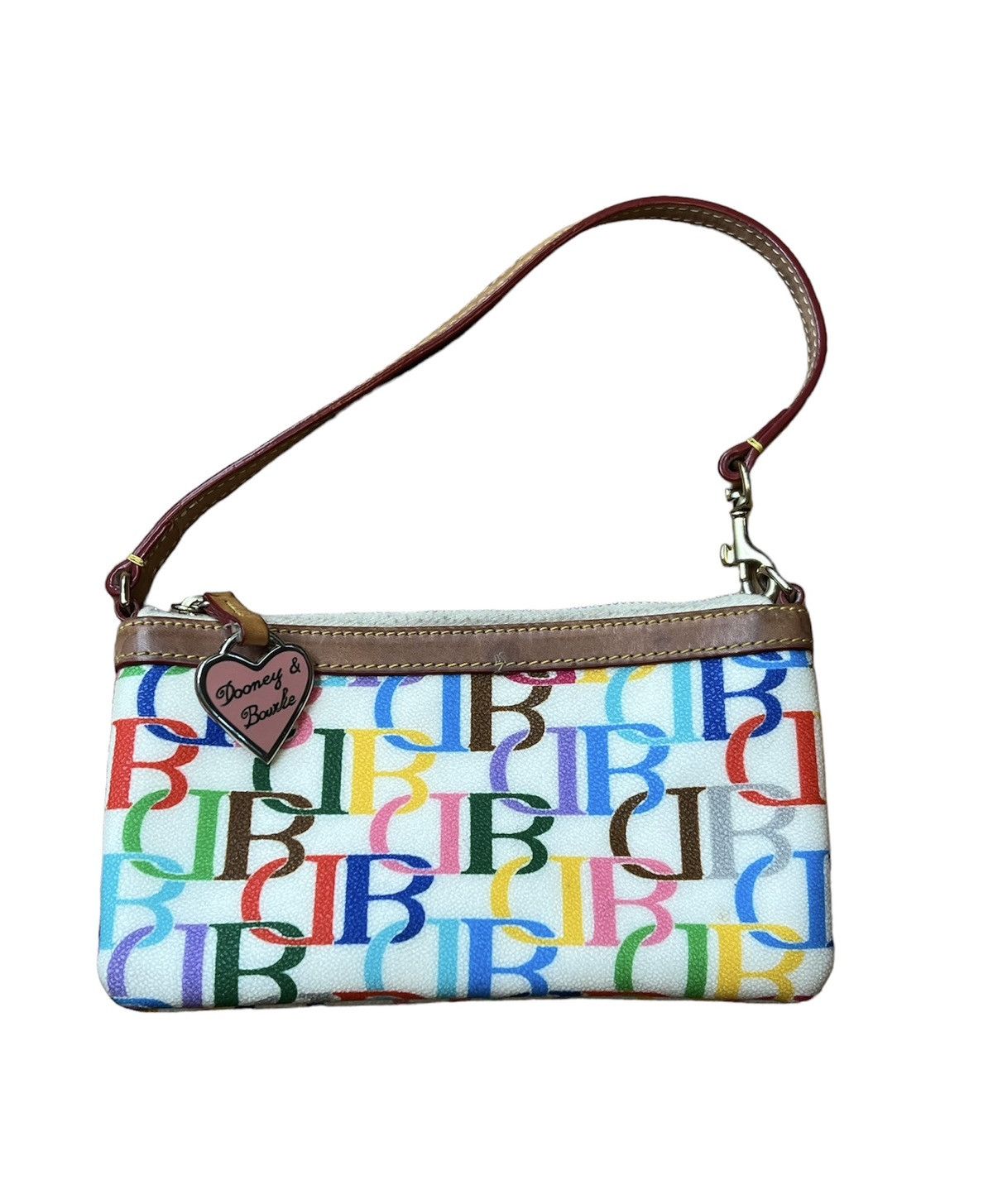 Dooney & Bourke Dooney & Bourke Signature Rainbow DB Logo Wristlet ...