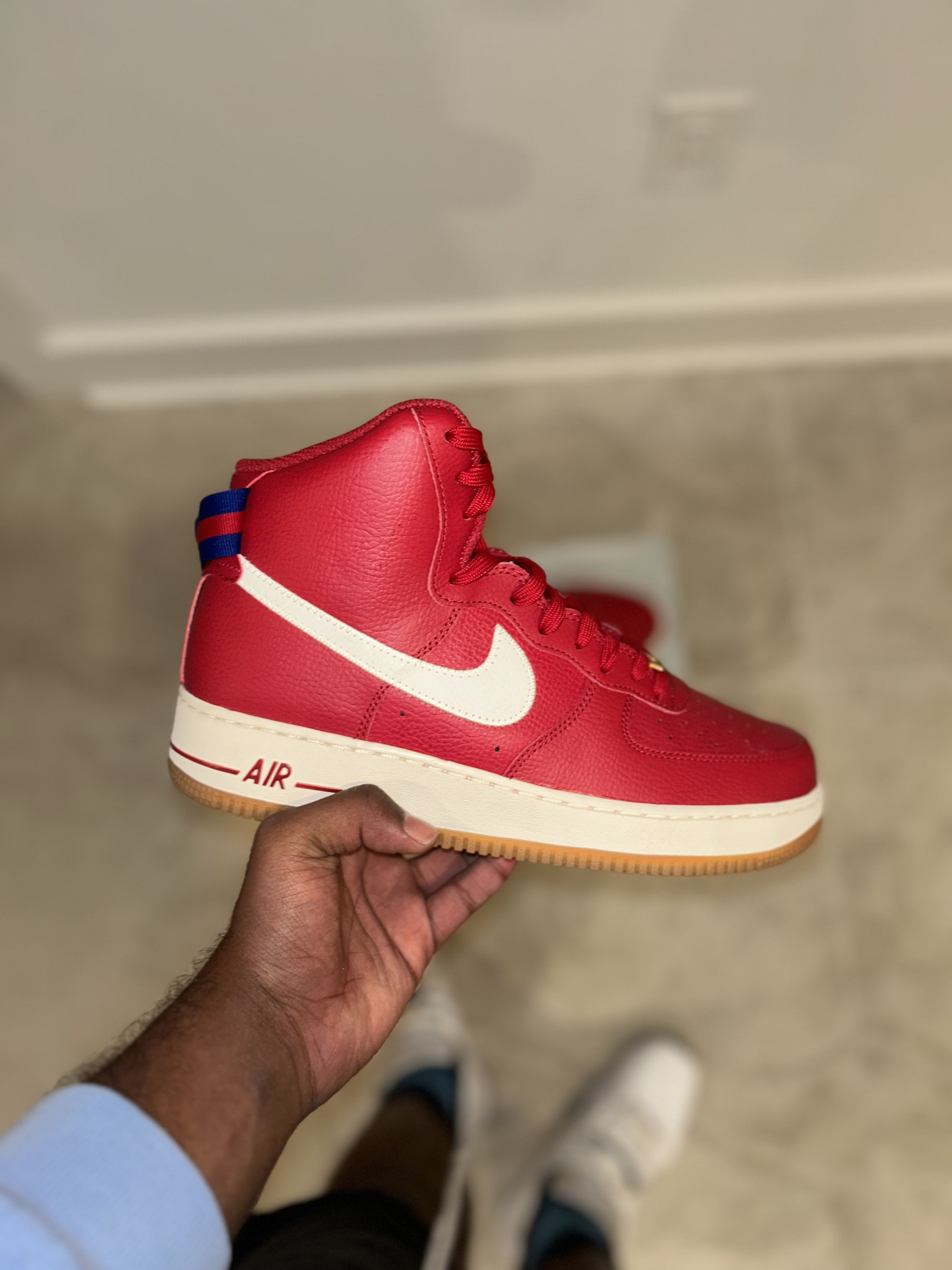 Nike Air Force One High Gym Red | Grailed