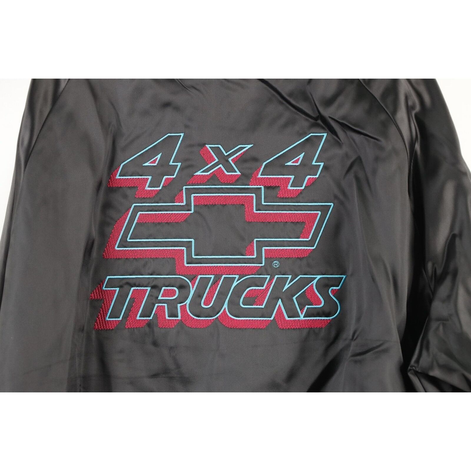 Vintage Vintage 80s Chevrolet 4x4 Trucks Satin Bomber Jacket | Grailed