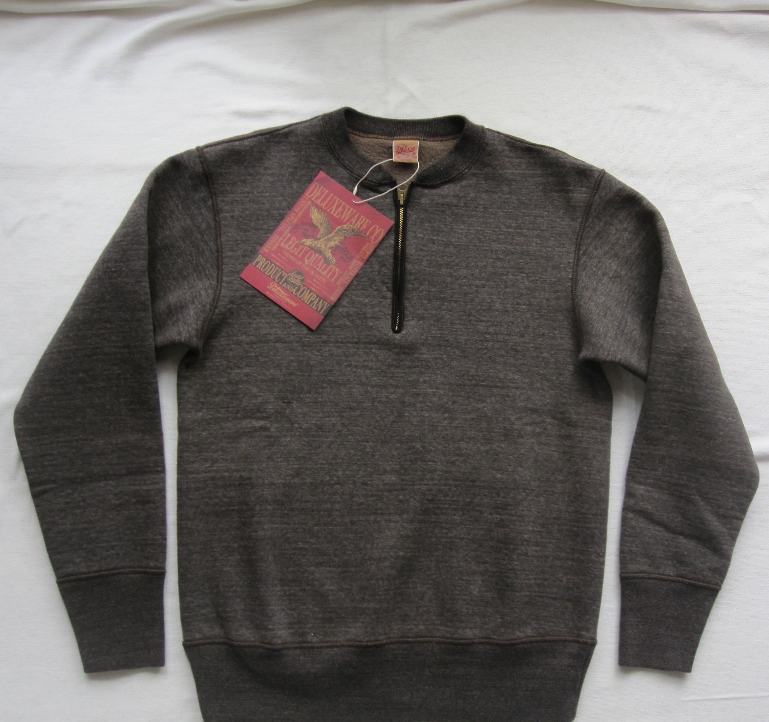 Freewheelers HALF-ZIP PLAIN SWEATER | Grailed