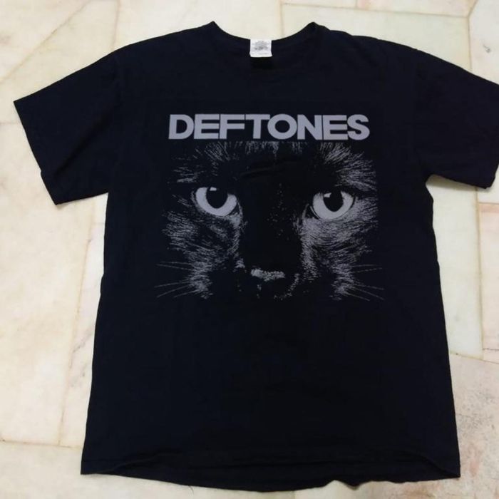 Band Tees deftones BLACK CAT T-shirt | Grailed