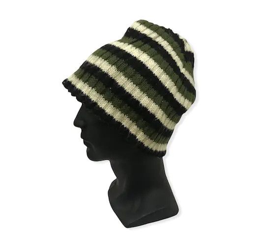 Japanese Brand Japanese Brand Stripe Design Beanie Hat | Grailed