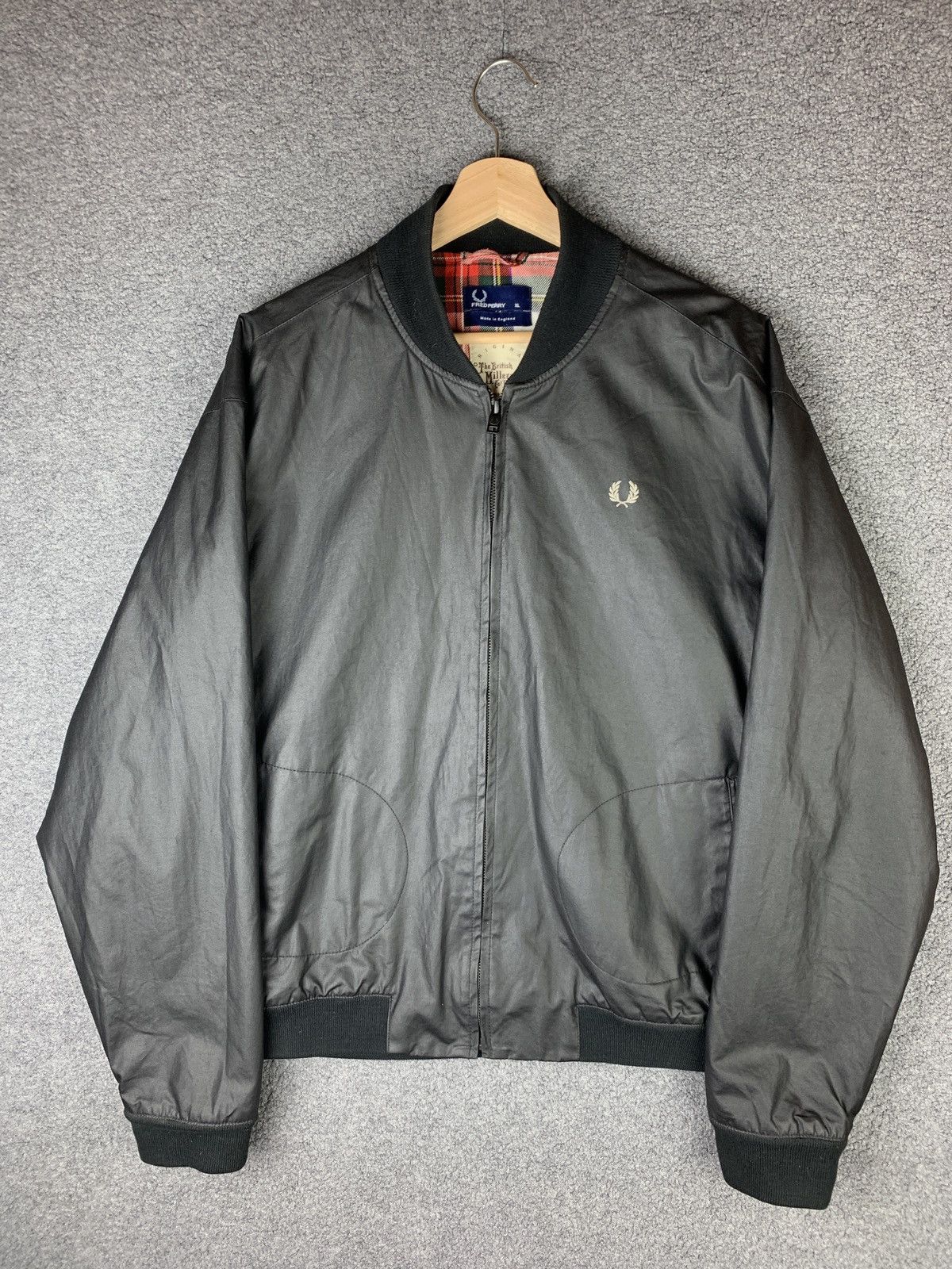 Fred Perry Waxed Bomber Jacket Fred’s Perry & Millerain | Grailed