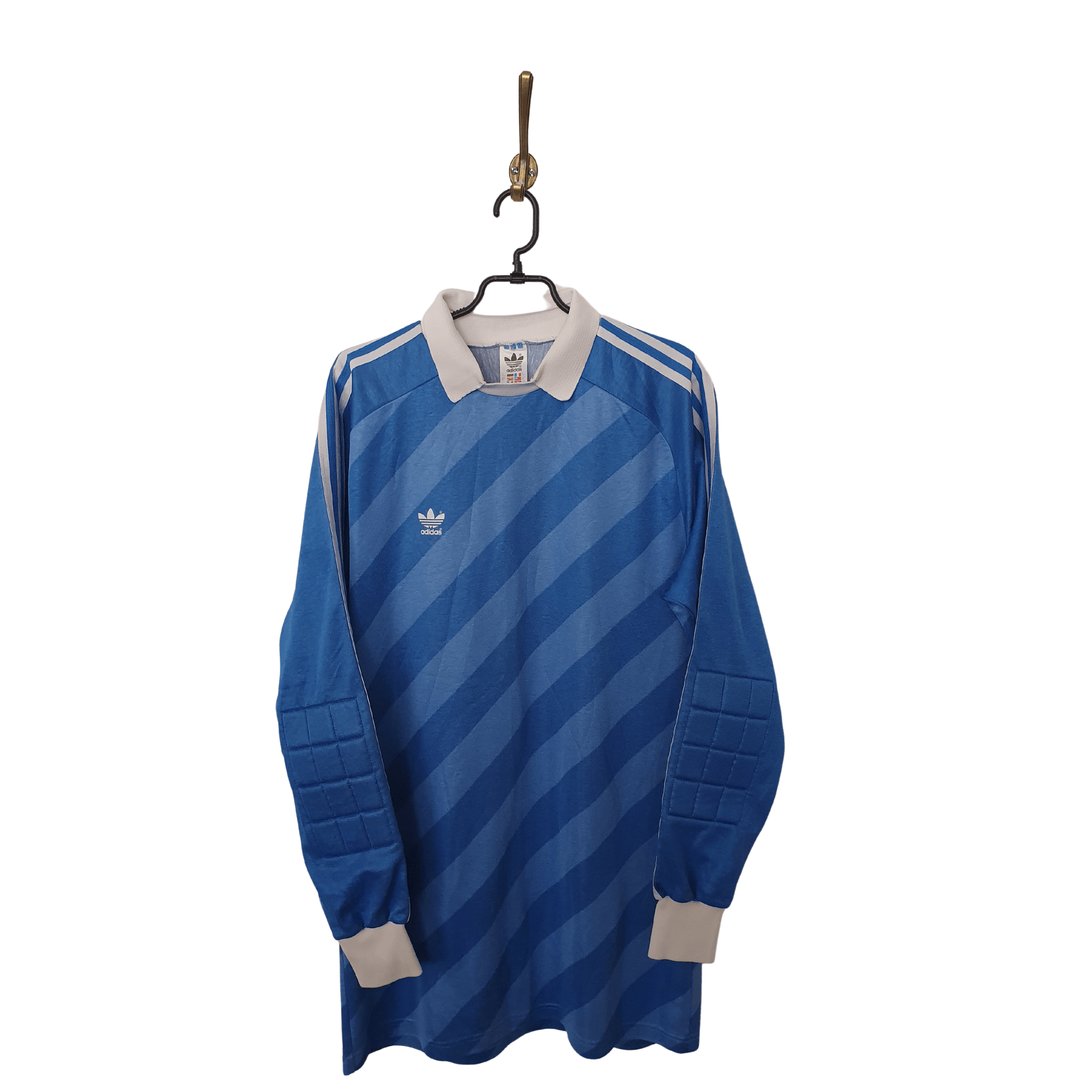 Adidas Vintage Adidas Original 80's Goalkeeper Blue Jersey Football ...