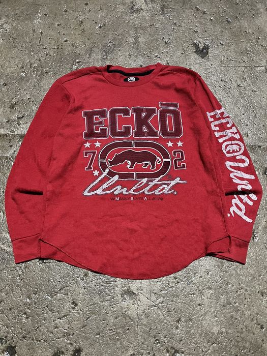 Vintage Crazy Y2K Ecko UNLTD Thermal Skater Long Sleeve Grunge Opium | Grailed