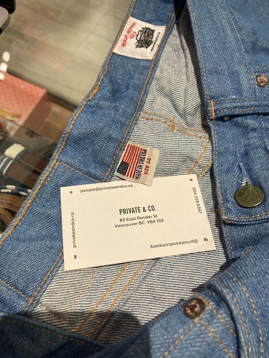 Left Field Nyc Left Field NYC Greaser Jeans Rodeo Blue Denim | Grailed